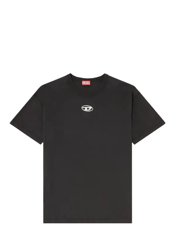 DIESEL® T-norm-lod Oval D Logo T-shirt - Black