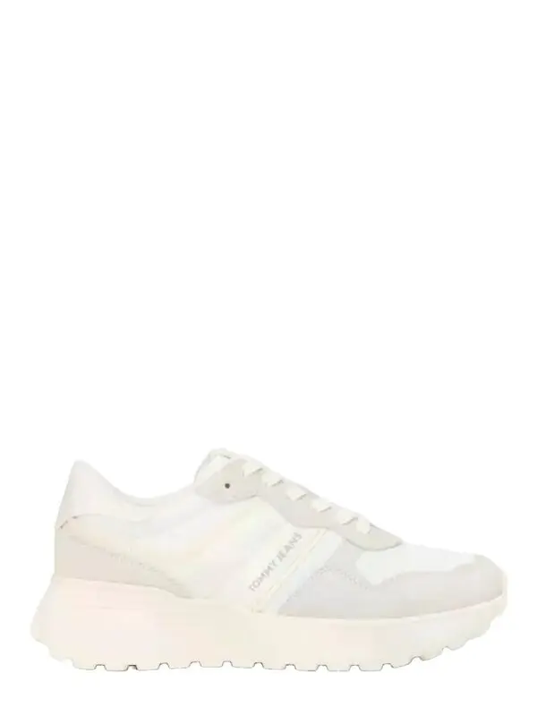 Tommy Hilfiger Panelled Logo Sneakers - Neutrals