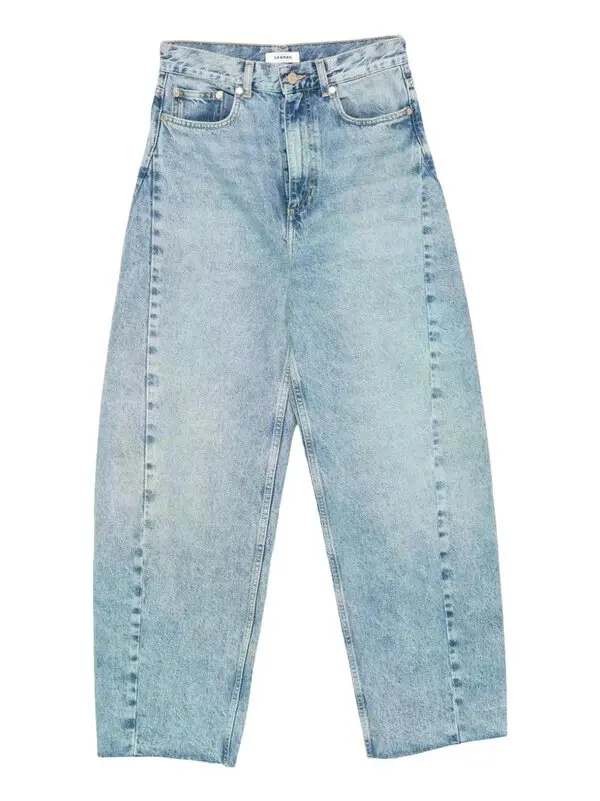 Sandro Leather-patch Jeans - Blue