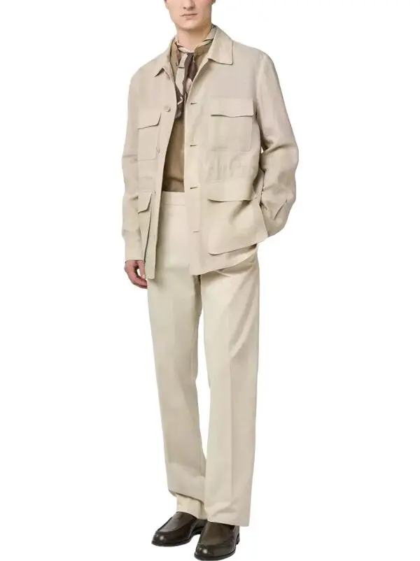 TOD'S Multiple-pocket Field Jacket - Neutrals