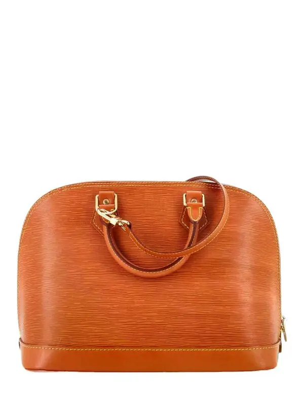 LOUIS VUITTON Vintage Alma Epi Leather Pm Satchel - Brown