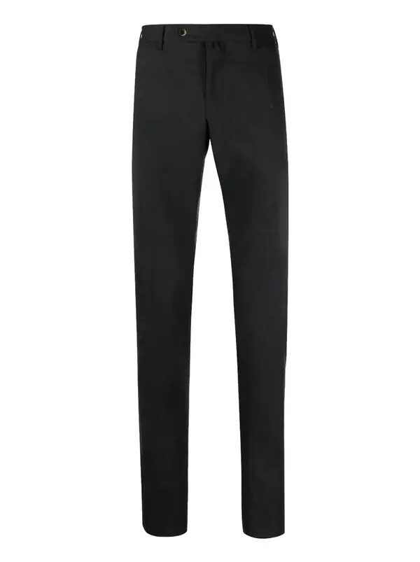 PT TORINO Off-centre Straight-leg Trousers - Grey