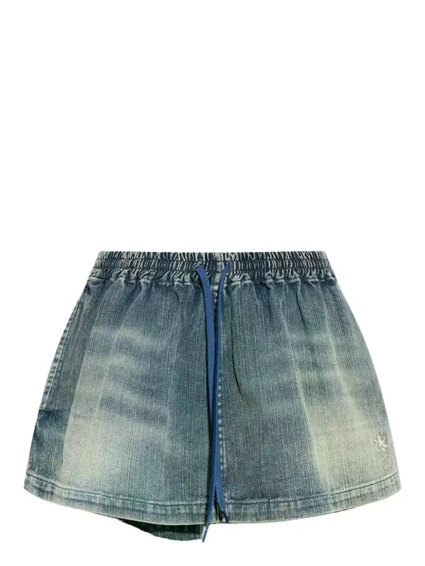 Balenciaga Drawstring Elasticated Skirt - Blue