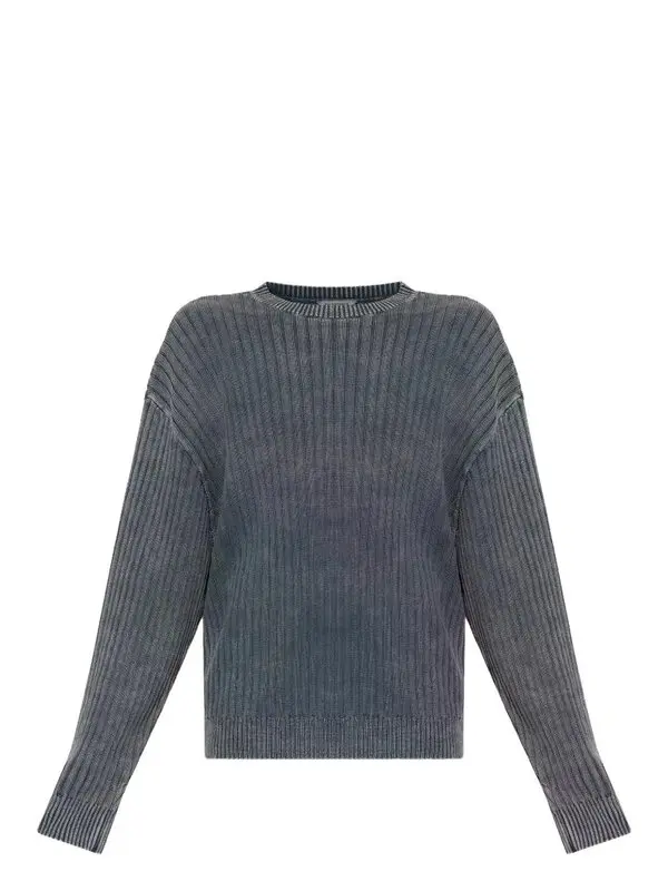 Balenciaga Ribbed Knit Jumper - Grey