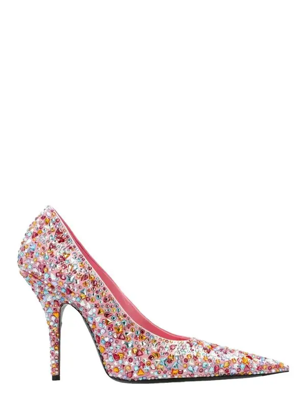 Balenciaga Gem-embellished Pointed-toe Pumps - Pink