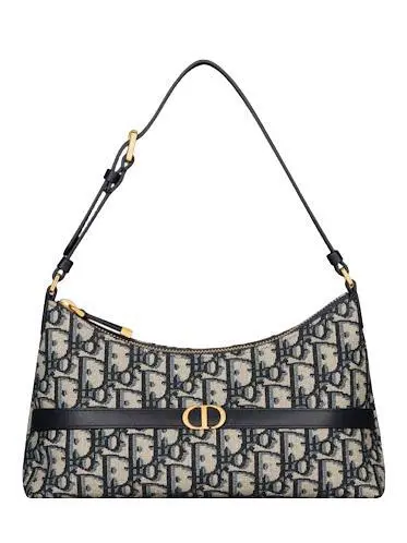 Dior 30 Montaigne Hobo Oblique Jacquard Mini Bag - Blue