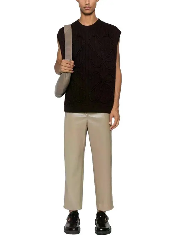 Nanushka Drawstring Straight-leg Trousers - Neutrals