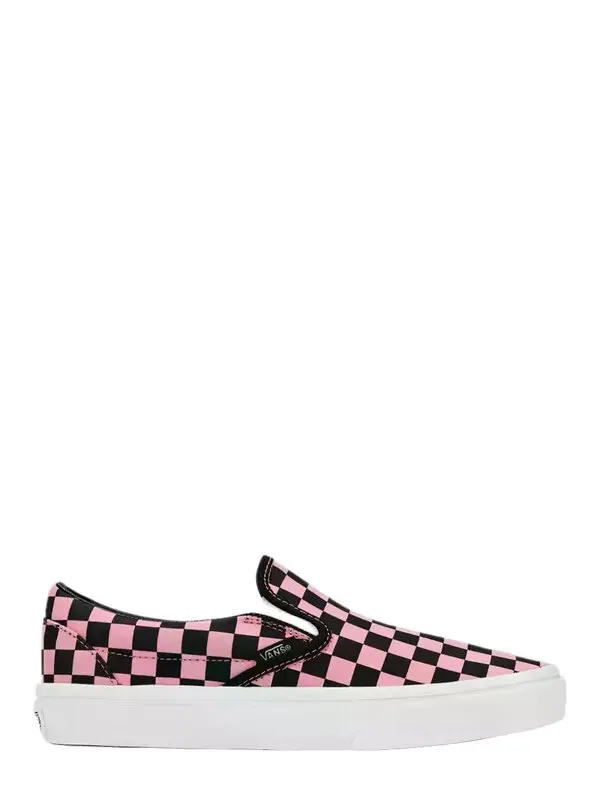 VANS Checkerboard Slip-on Sneakers - Pink