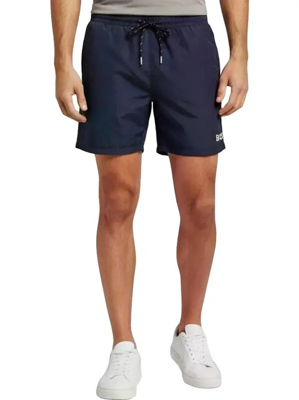 BOSS Starfish Logo Swim Shorts - Blue