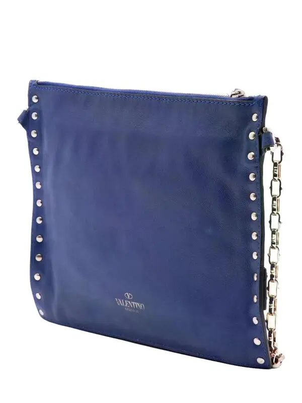 Valentino Garavani Rockstud Triple Zip Crossbody Bag - Blue