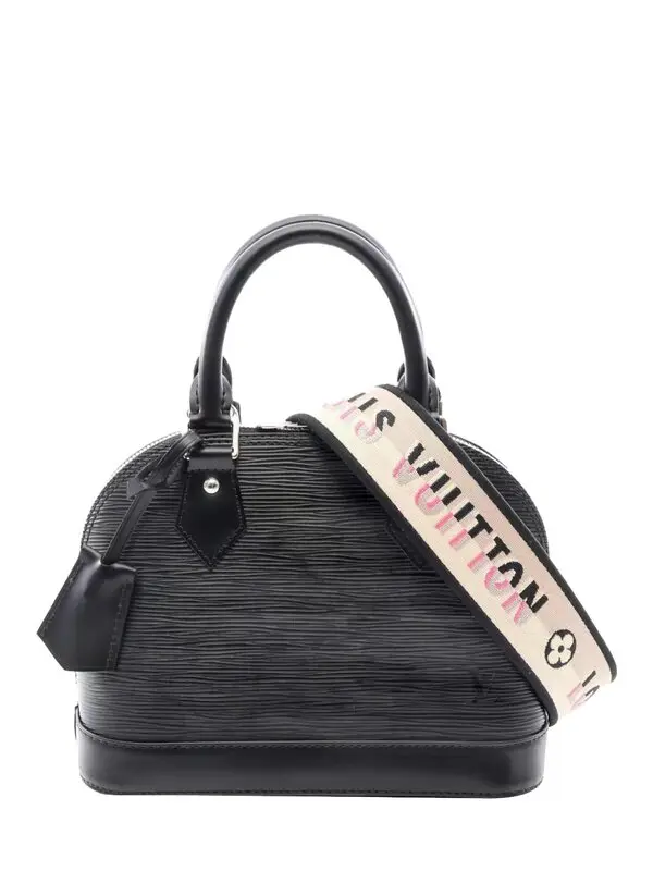 LOUIS VUITTON Epi Alma Bb Satchel - Black