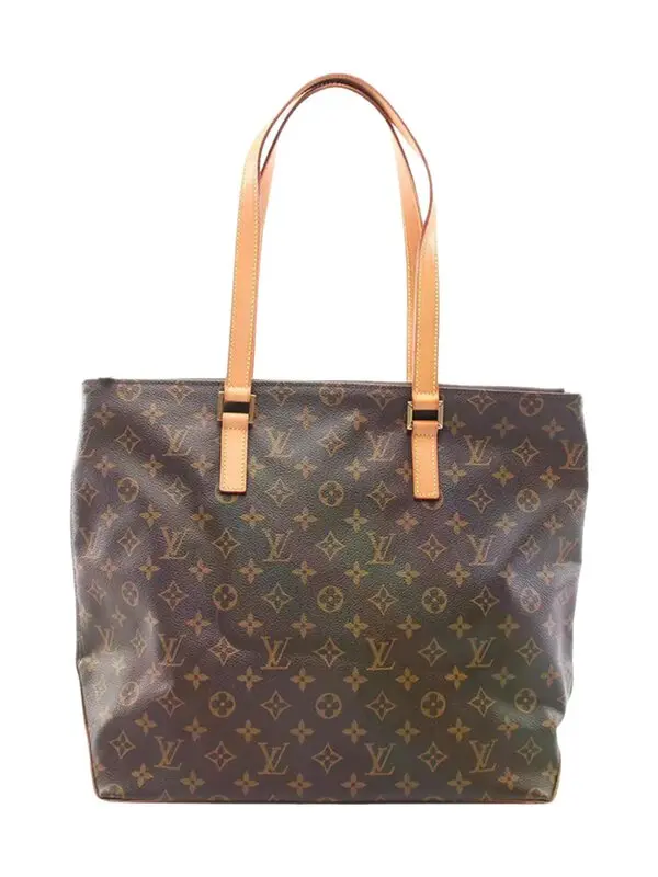 LOUIS VUITTON Monogram Cabas Mezzo Tote Bag - Brown