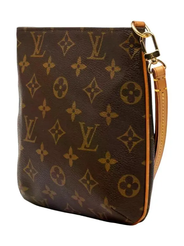 LOUIS VUITTON Monogram Partition Clutch Bag - Brown