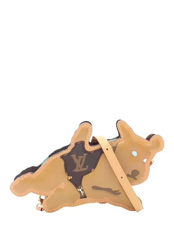 LOUIS VUITTON Monogram Craggy Dog On Strap Wearable Wallet Crossbody Bag - Brown