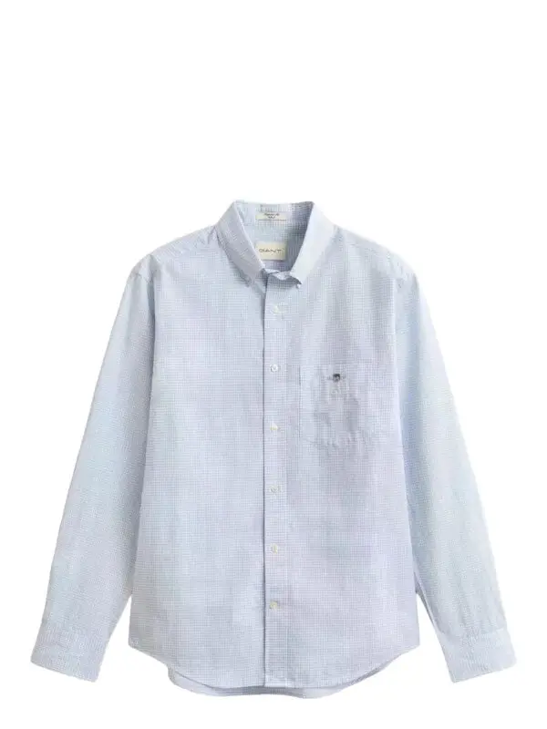 Gant Gingham-check Button-down Shirt - Blue