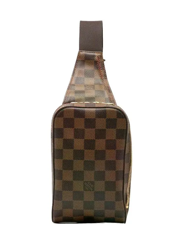 LOUIS VUITTON Damier Ebene Geronimos Crossbody Bag - Brown
