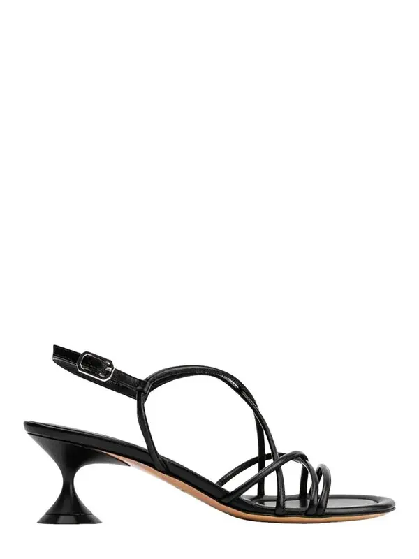 POEVE Lisan Hourglass-heel Sandals - Black