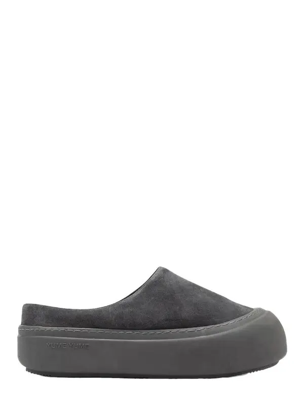 YUME YUME Goofy Suede Mules - Grey