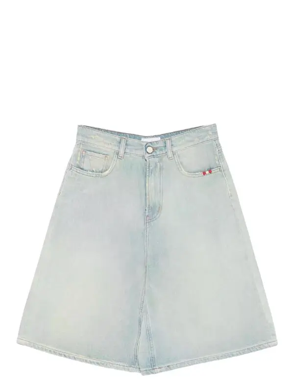AMISH SUPPLIES Distressed Denim Shorts - Blue