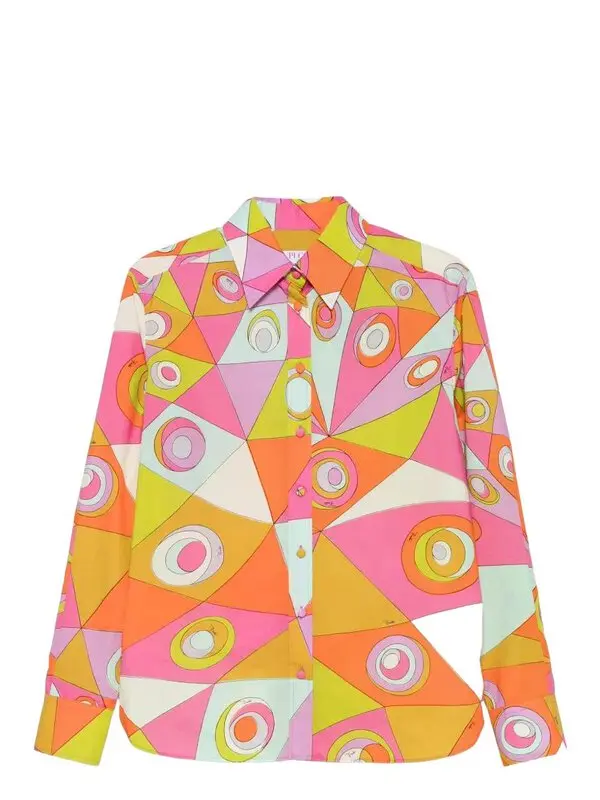 Emilio Pucci Geometric Print Shirt - Pink