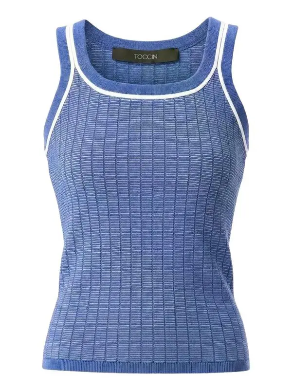 TOCCIN Freja Scoop-neck Tank Top - Blue