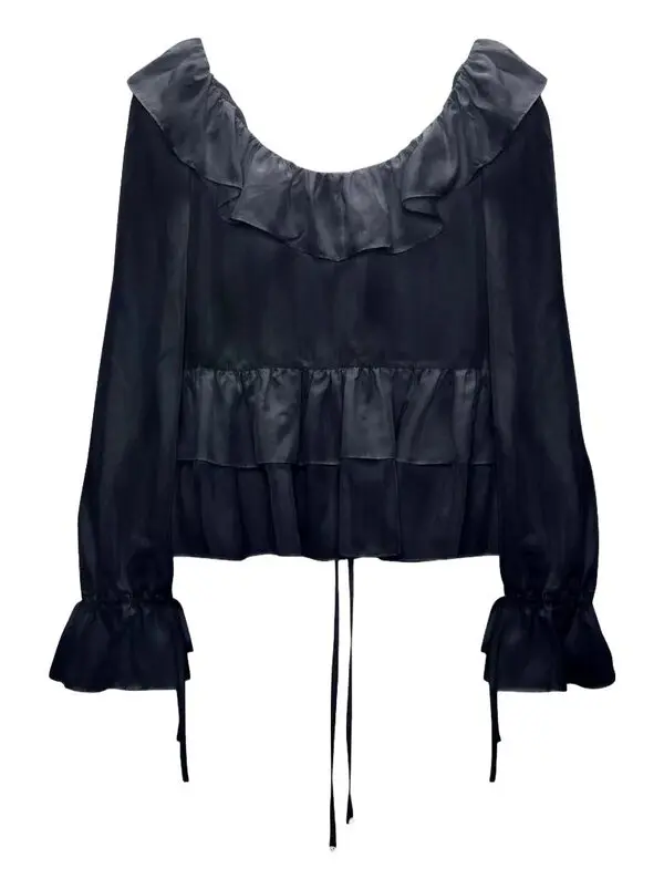 Dorothee Schumacher Ruffled Tiered Blouse - Blue