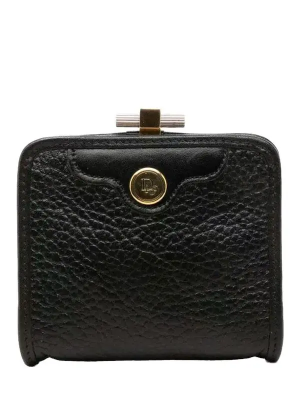 Dior 20th Century Calfskin Coin Pouch - Black