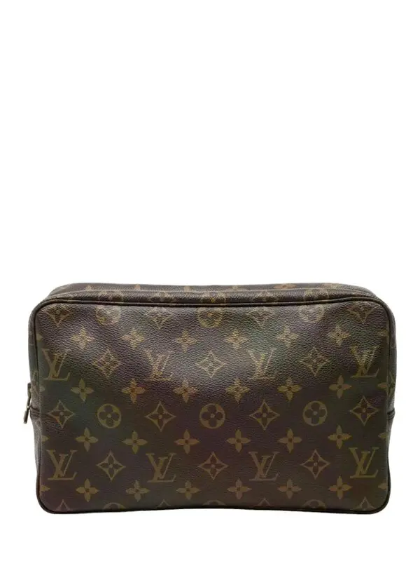 LOUIS VUITTON Monogram Trouseau Toilette 28 Clutch Bag - Brown