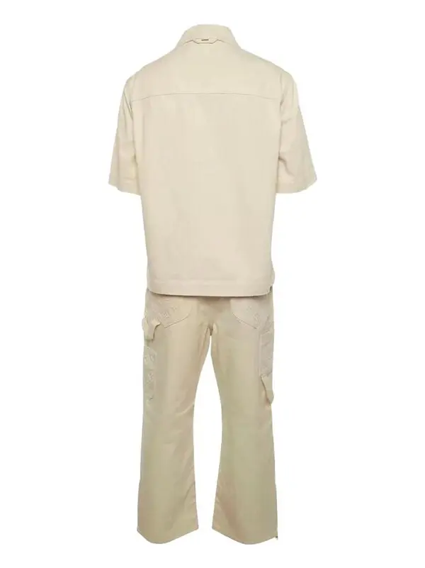 LOUIS VUITTON Monogram Embossed Denim Ensemble - Neutrals