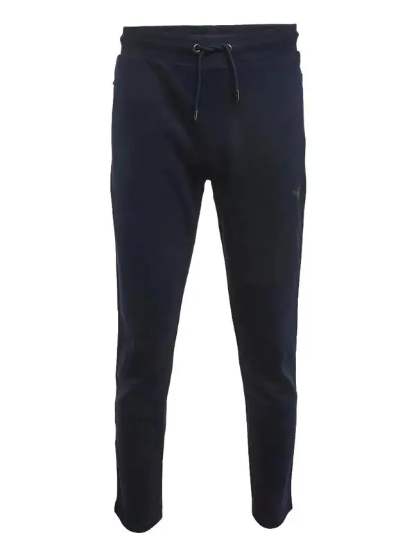 Emporio Armani Drawstring Jersey Track Pants - Blue