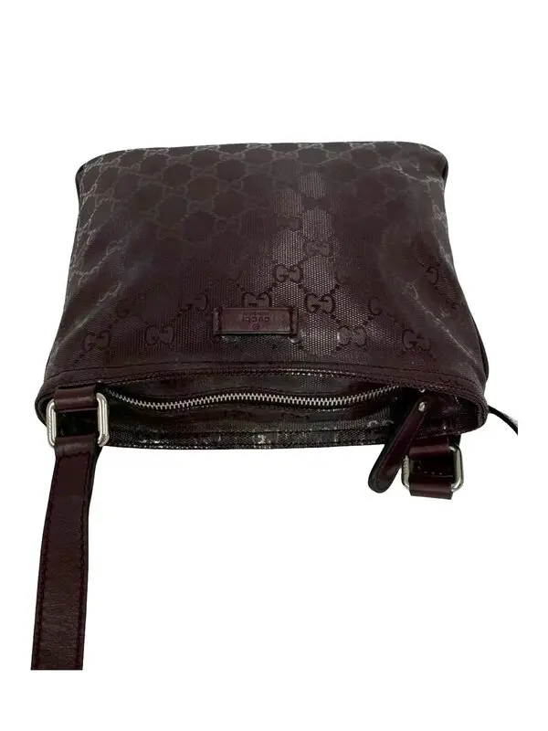 Gucci Gg Imprimé Crossbody Bag - Red