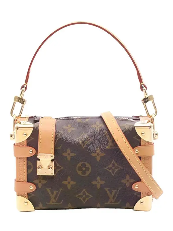 LOUIS VUITTON Monogram Side Trunk Pm Satchel - Brown