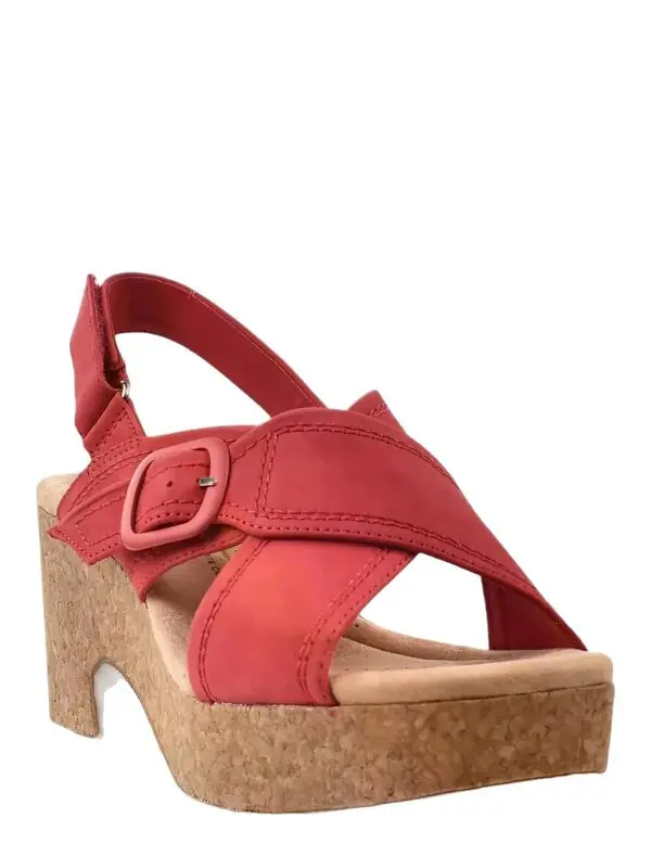 Clarks Nerisa Pace Buckle-fastening Sandals - Red