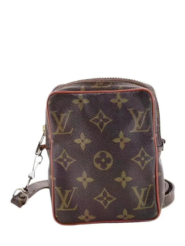 LOUIS VUITTON Danube Monogram Canvas Mini Crossbody Bag - Brown