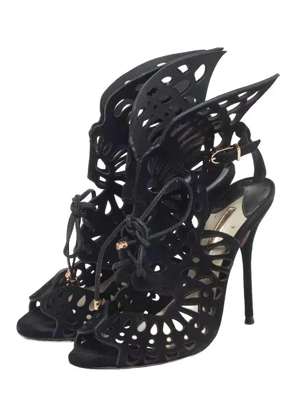 SOPHIA WEBSTER Riko Laser-cut Sandals - Black