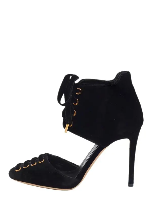 JIMMY CHOO Mari Lace-up Heeled Pumps - Black