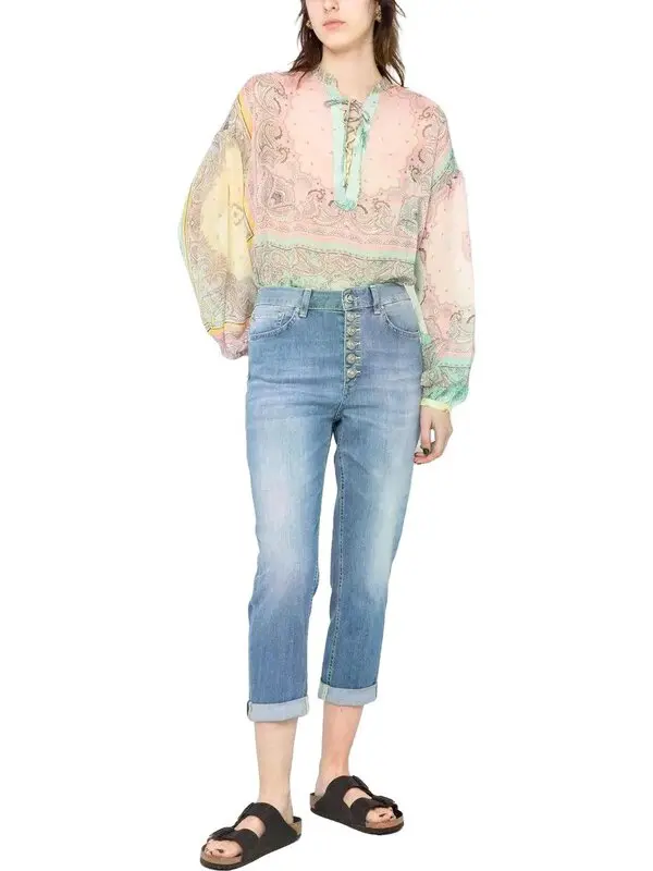 DONDUP Koons Loose-fit Cropped Jeans - Blue
