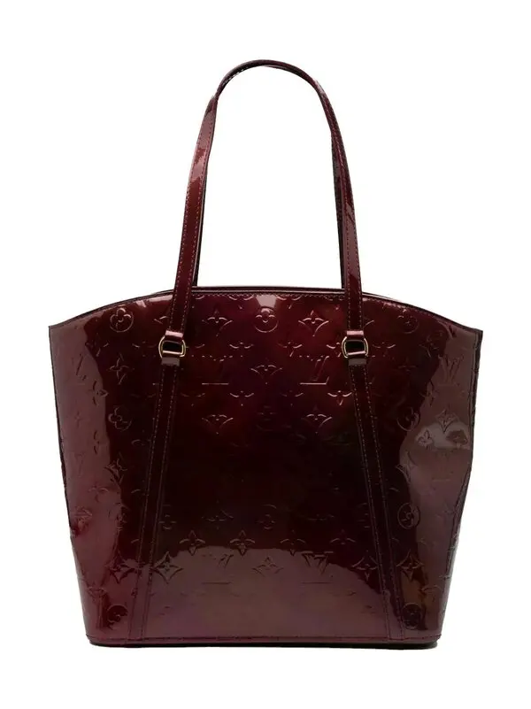 LOUIS VUITTON Monogram Vernis Avalon Mm Tote Bag - Red