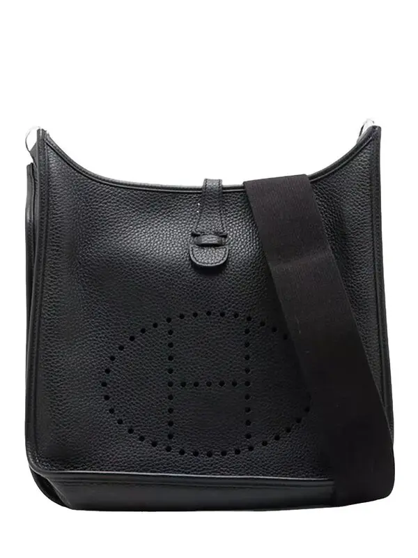 Hermès Evelyne 29 Clemence Crossbody Bag - Black