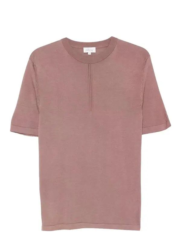 Brioni Short-sleeve Knit T-shirt - Pink