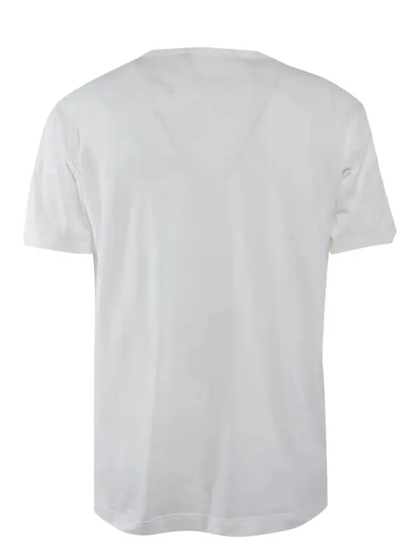 Dolce & Gabbana Logo Plaque V-neck T-shirt - White