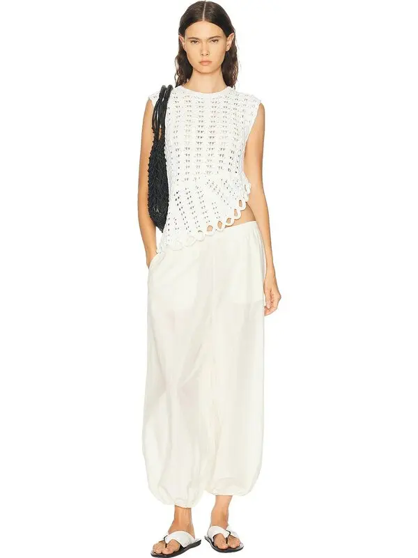 Loulou De Saison Saez Asymmetric Sleeveless Top - Ivory