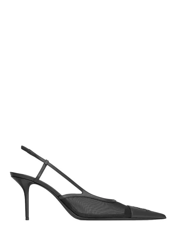Saint Laurent Renée Slingback Pumps - Black