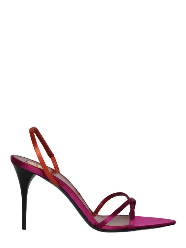 Saint Laurent Justify Slingback Sandals - Pink