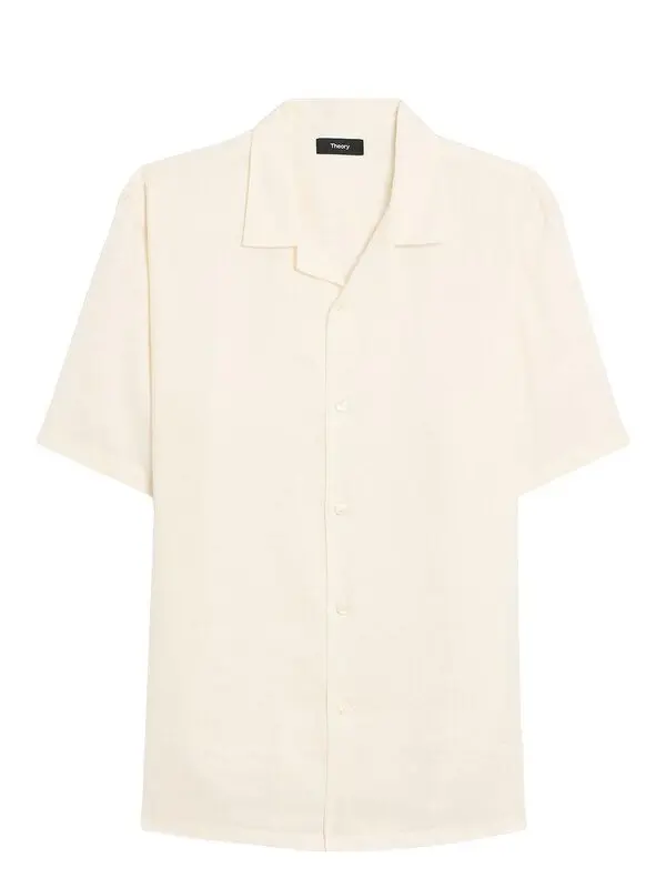 Theory Daze Linen Shirt - Ivory