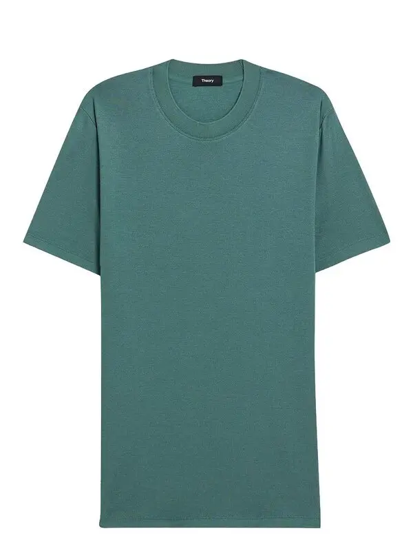 Theory Sarior Modalblend Jersey Tshirt - Forest Green