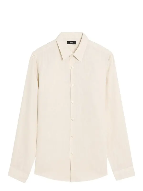 Theory Irving Linen Shirt - Ecru