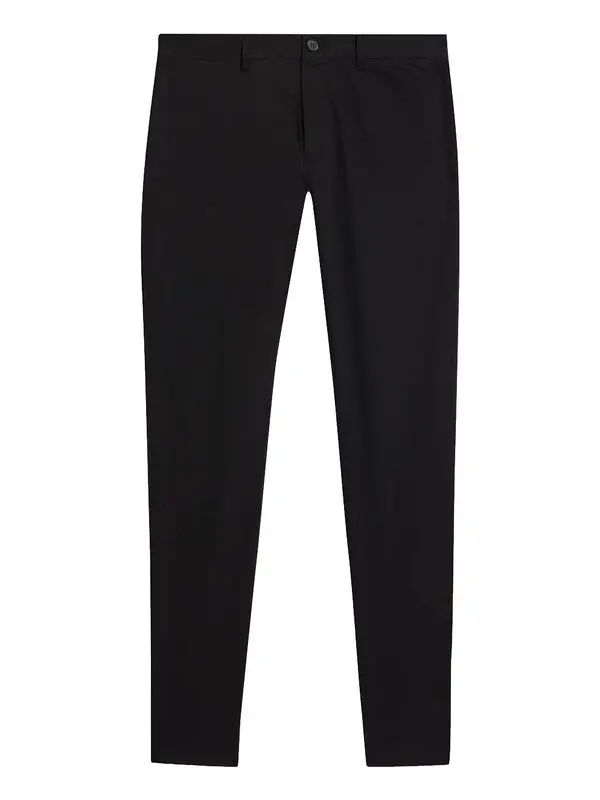 Theory Zaine Slim-fit Cotton-blend Twill Pants - Black