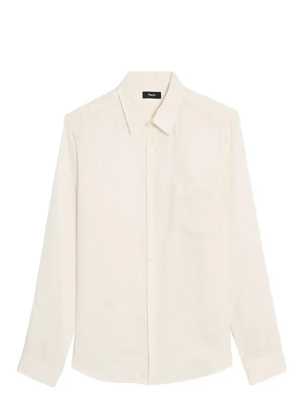 Theory Irving Linen Shirt - Ivory
