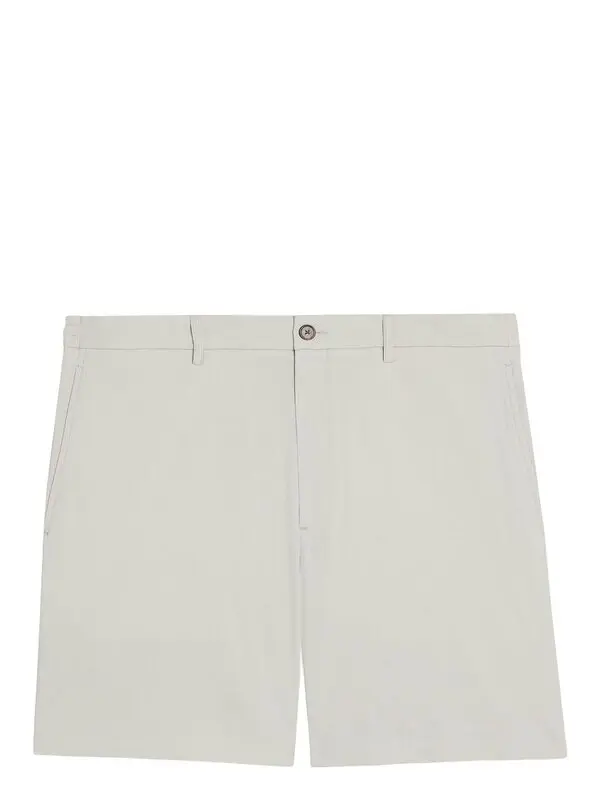 Theory Curtis Linen-blend Shorts - Stone